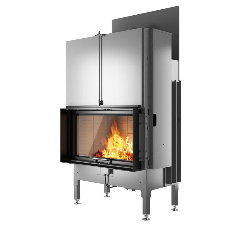 Wood Burning Stove Insert with a Large Window | RAIS Visio 1