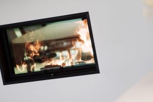 Wood Burning Stove Insert with a Large Window | RAIS Visio 1