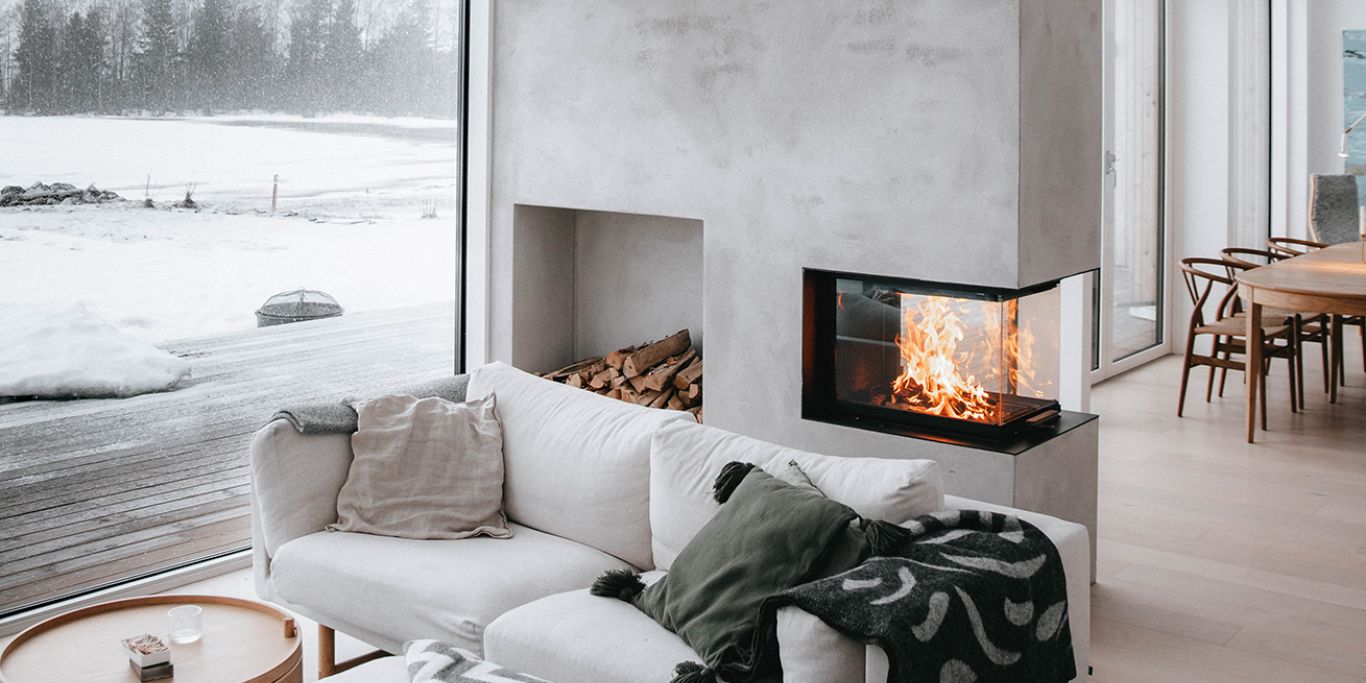 3 Sided Wood Burning Fireplace for the Modern Home - RAIS Visio 3:1